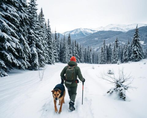 Drumeții de iarnă cu câinele – sfaturi de pregătire